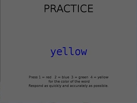 PEBL Stroop Task (color-stroop)