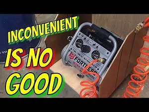 Harbor freight fortress air compressor storage