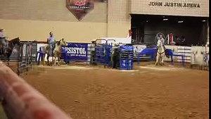 Third callback in the 9.5 Legends roping takes the “W”. Ross Harley and Greg Robertson won the roping after roping their short round steer in 9.55 seconds, making them a time of 36.89 seconds on four head, worth $24,000. | USTRC