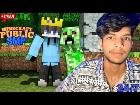 New Public SMP Server 🔥Java + Bedrock | 24/7 🔴Minecraft Live | #shorts