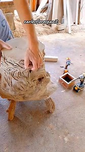 Full video how i assemble the rooted log leg of live edge table to finish.. #woodworking #carpentryworks #uniquetabledesign #carlosflorespanit #fblifestylechallenge | Carlos Flores Panit