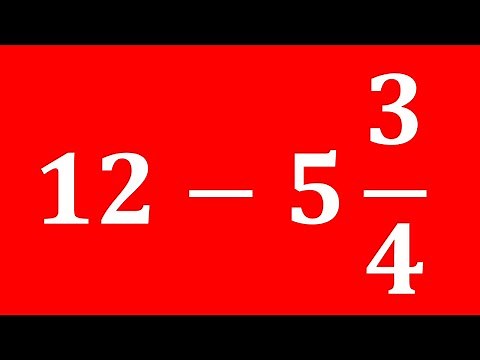 How to subtract mixed fraction from a whole number | Subtracting mixed number from a whole number