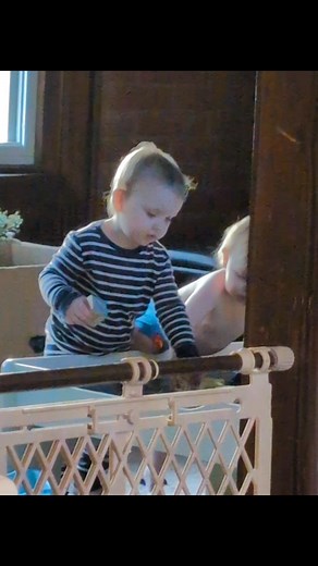 I only caught the end but Eli was helping his brother stack blocks today🥰🤗 BIG WIN! Involvement and playing with others (not mommy)🥰 Anyone else have a win today? If so what was ur win? | Barefoot & Feral