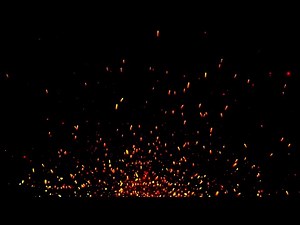 Fire Dust Particles Sparks Black Screen Effects Background HD 1080p - Free Video Background loops