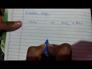 Half reaction method class 11 CBSE redox reaction