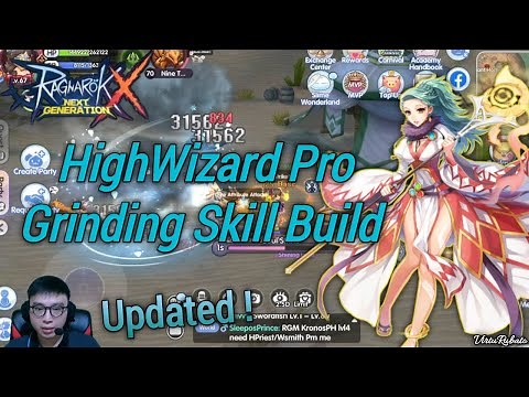 High Wizard Pro Grinding Skill Build (Updated !) - Ragnarok X Next Generation (ROX)