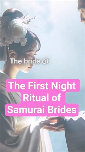 The Secret Ritual of a Samurai Bride’s First Night. #samurailife #bushido #shorts #samurai