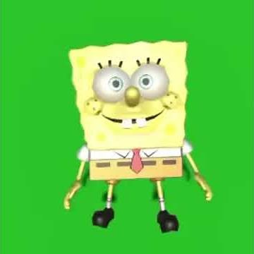 spongebob default dancing on a greenscreen