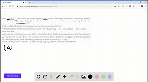 SOLVED:In an ac circuit in which a phase angle θexists, the voltage and current are written as  ϕ    =ϕmax cos(2 πf t)  i     =imax cos(2 πf t-θ)  Show that the electrical current power averaged over one period (1 / f) is (Ẇ)eloctrical ave =-((1)/(2))(ϕmax) imax cos(θ)=-ie cos(θ) and thus the average power of any purely reactive (θ=π/ 2) circuit consisting entirely of ideal inductors and capacitors is zero. The term cos(θ) is called the power factor, and the product ie is called the apparent pow