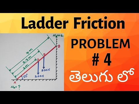 Ladder Friction - Problem 4 - Finding coefficient of friction
