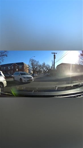 minivan runs stop sign #shorts