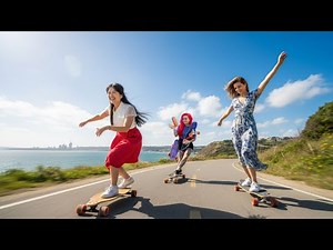 Ultimate Longboard Dancing Flow 🌄 Kate Voynova, Valeriya Gogunskaya & Longboard Gina 🔥