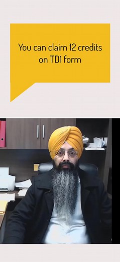 TD1 فارم کے ساتھ 12 کریڈٹس کا دعویٰ کیسے کریں