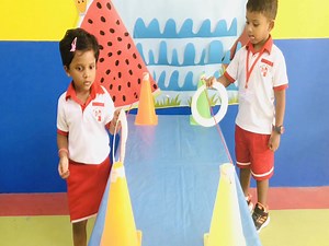 This activity emphasizes the importance of maintaining steady hands and precise movements. It helps children improve their fine motor abilities, hand-eye coordination, concentration, and attention. Children have a good time and stay engaged in activities that support their development. | World-nursery