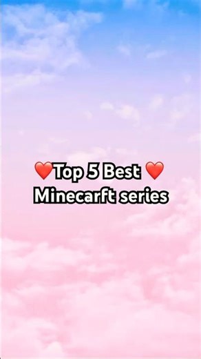 Top 5 Best Minecraft series| #minecraft|#series|#top5|