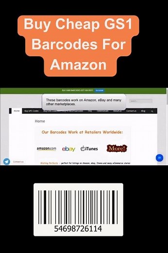 BUY GS1 BARCODES FOR AMAZON
