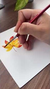 Autumn Leaf Watercolor for Absolute Beginners 🍁