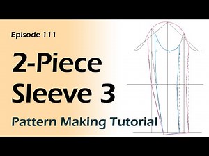 How to draft 2-piece sleeve patterns 3 [Pattern Making Tutorial]