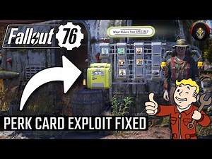 FALLOUT 76 | Perk Card Exploit FIXED - Perks Re-Enabled!