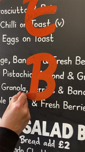 Hand-Painted Blackboard Art by Bad Bunny