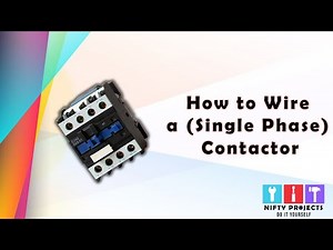 Contactor wiring diagram - auto transfer switch (single Phase)