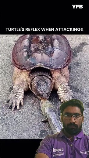Amazing Turtle Reflex Attack Reaction 🐢⚡ #rnbreacttv #youtubeshorts #hearttouching #foryou #turtle