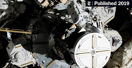 NASA Astronauts Complete the First All-Female Spacewalk (Published 2019)
