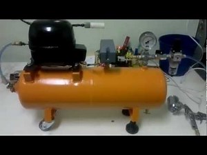 Compressor de ar caseiro