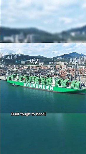 Evergreen Shipping Containers: The Backbone of Global Trade #automobile #cargoconnect #travel