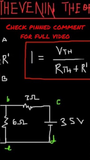 Easy Trick 25🤯| Thevenin Theorem (Solved Examples) #studysmart #electricalengineering #engineering