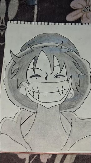 luffy d Monkey drawing | transition video ##shortsfeed