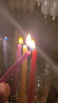 Hanukkah Night 6 Candle Lighting Festival of Lights Hebrew & Light Language Blessings