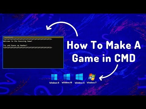 How To Make A Game in CMD ?