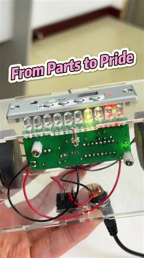 From parts to pride #solderingproject #solderingkit #diy #learning #engineer #techkit #diyproject #electroniccomponents #speaker #bluetoothspeaker #electronics #soldering #diy