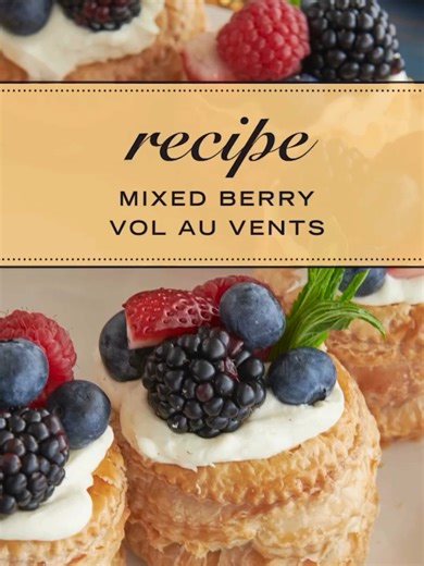 MIXED BERRY VOL AU VENTS Take the stress out of entertaining with these adorable pastry cuddles Crisp, buttery Carême all-butter puff pastry, filled with sweet berry jam, fluffy Chantilly cream, and topped with fresh berries — the perfect bite-sized finale for any gathering. They look impressive, taste indulgent, and yes… you still get to say you made them 😉 Perfect for hosting, weekend grazing, or when guests drop by unexpectedly 🫶 Minimal effort, maximum wow. 🛒 Get everything you need at Ry