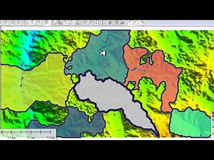 Global mapper. Generacion de cuencas hidrograficas (Generate Watershed)