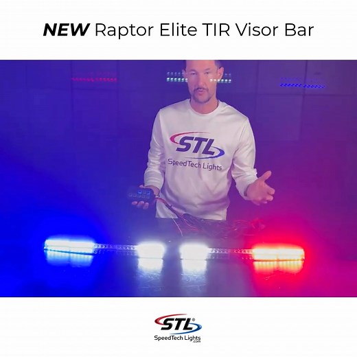 Watch the functions of our Raptor Elite TIR Visor Bars! Extra 20% OFF with code BF205X during our Black Friday Sale! Available in TIR or MultiColor Linear options for any application. Shop our Visor Light Bars section. https://www.speedtechlights.com/led-visor-light-bars | SpeedTech Lights