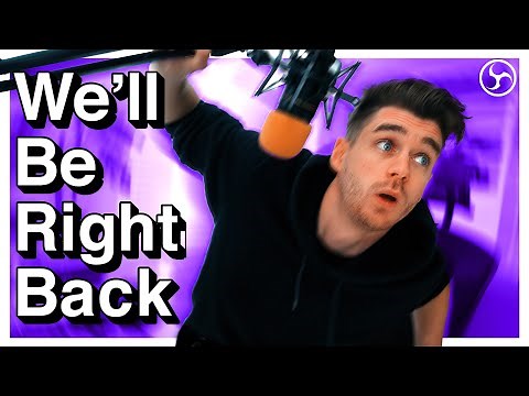 🟣 Be Right Back Meme Overlay in OBS | Freeze Frame Plugin | Streaming Tips