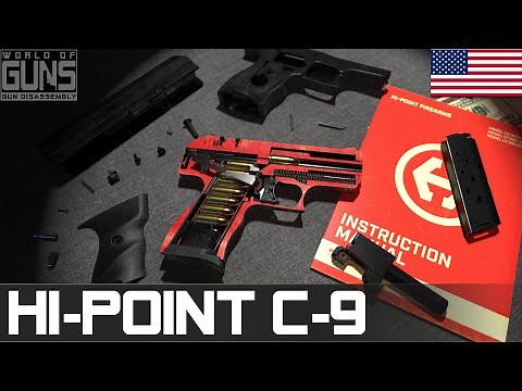 Hi-point C9 pistol operation and disassembly