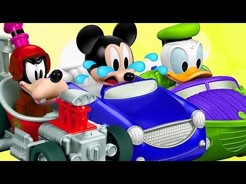 Roadster Racers Mickey Mouse Shorts 👧 Mickey and the Roadster Racers Toys CHANGE COLOR learn colors