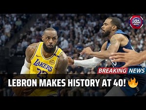 LeBron James Breaks NBA Playoff Record at 40! | Historic Game vs Timberwolves । USA TODAY NEWS