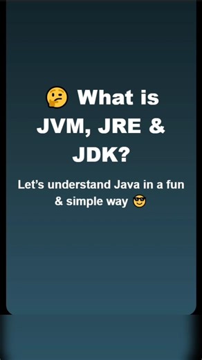 What is JVM JRE JDK? | JVM vs JRE vs JDK Explained in 12 Seconds 🔥 | Java Shorts #java #jdk