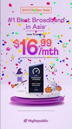 MyRepublic SHOCKtober Limited Time Offer