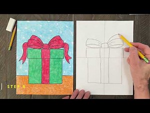 How to Draw a Christmas Present