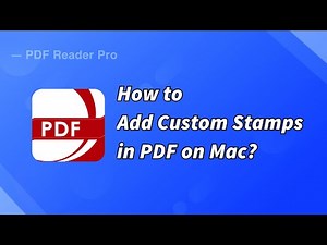 How to Add Custom Stamps in PDF on Mac?