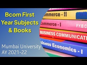 B.Com First Year Subjects and books / Mumbai University / F.Y.Bcom 1st Year Subjects & Books 2022-23