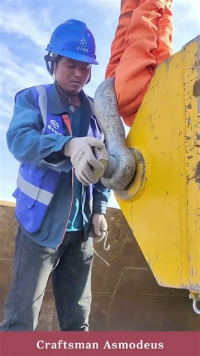 Screw the large nut onto the threaded rod