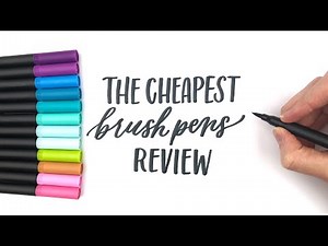 The Cheapest Brush Pens Review