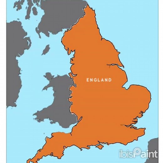 Drawing Map Of England 🏴󠁧󠁢󠁥󠁮󠁧󠁿 | #drawing #art #drawingtutorials #shorts