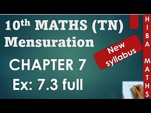10th maths chapter 7 exercise 7.3 full answers tn samacheer hiba maths